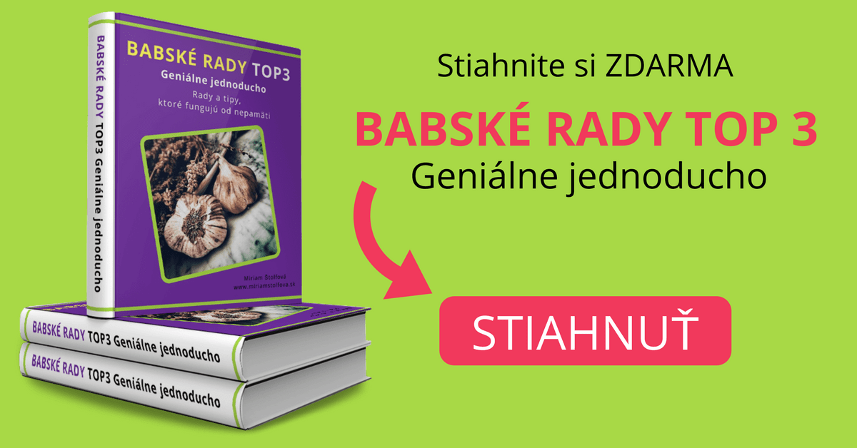 Zdarma eBook BABSKÉ RADY TOP 3 | Miriam Štolfová Zdarma eBook BABSKÉ RADY TOP 3 | Miriam Štolfová
